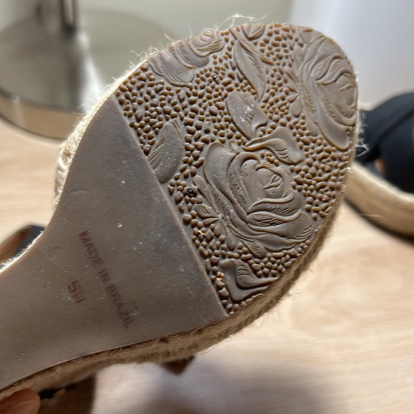 Madison Harding | Shoes | New Madison Harding Black Leather Espadrille ...